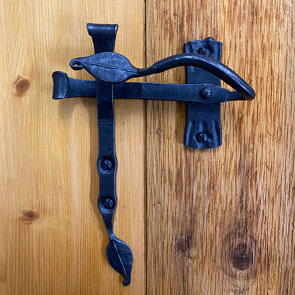 Alaska Forge Vine & Leaf Door Swing Bar Latch
