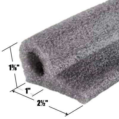 SOF Seal Plus is an economical 1-3/8" closed-cell polyethylene foam Pgasket